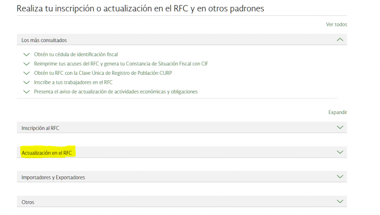 Imprimir el RFC gratis